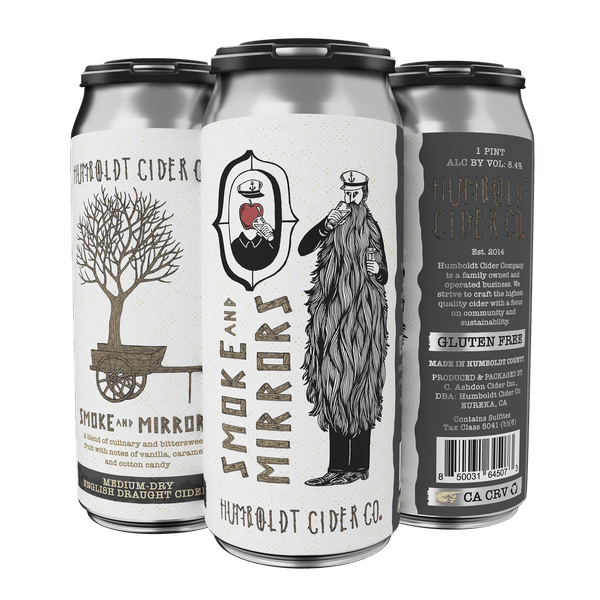 Humboldt Cider CO English Draught Cider Smoke and Mirrors 4pck 16oz ca